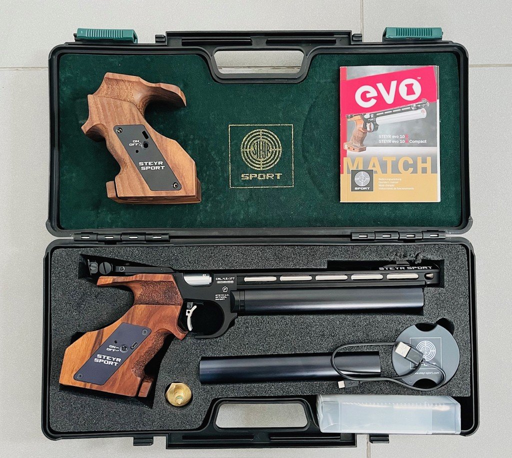 Steyr EVO 10E now sold - Right hand grip and plate still available for ...